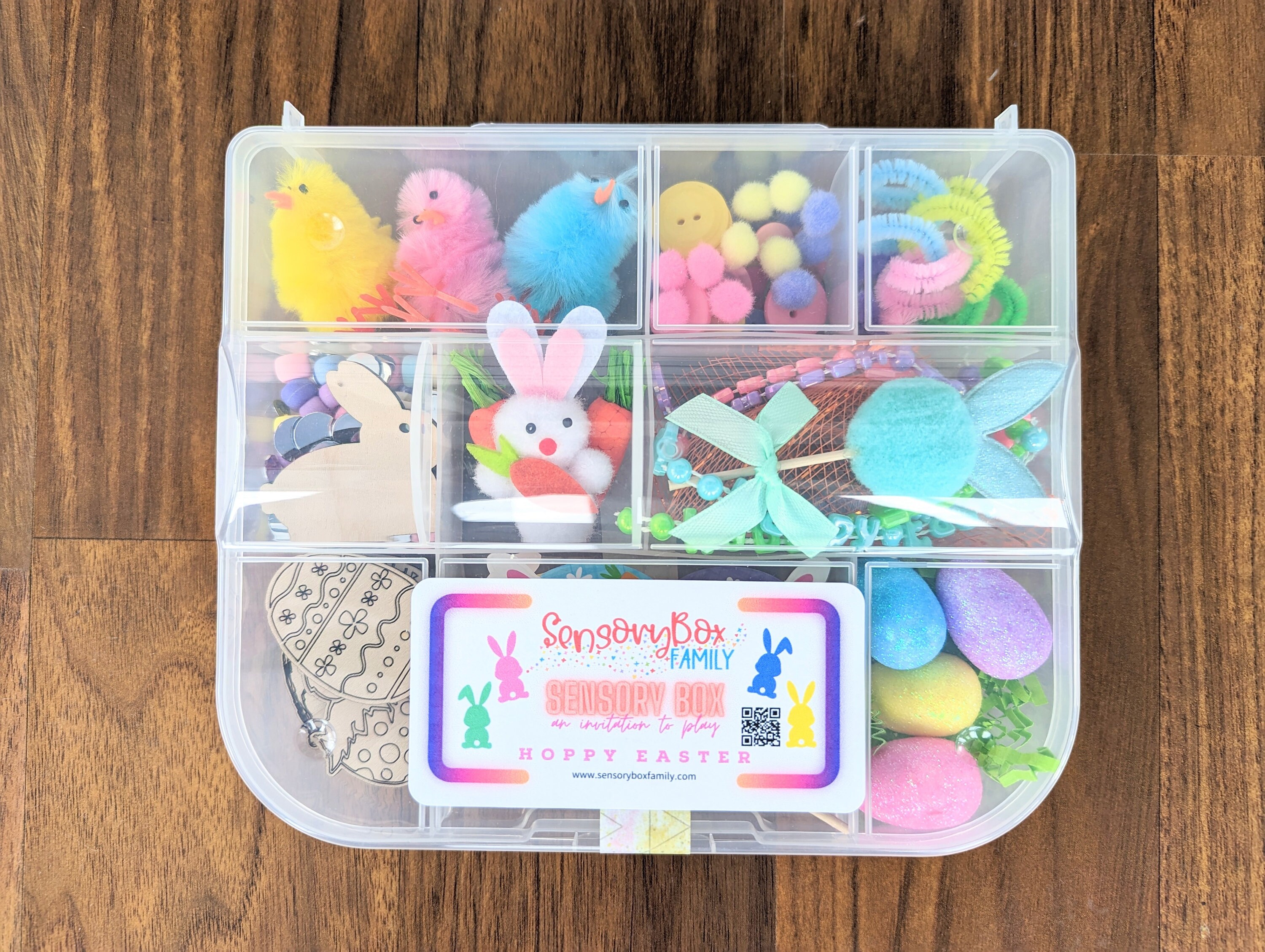 Easter Bunny Sensory Box Loose Parts Play Tinker Tray Montessori - Etsy