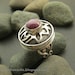 Large Star Ruby Ring Round Hollow Stash Ring Sterling Silver - Etsy