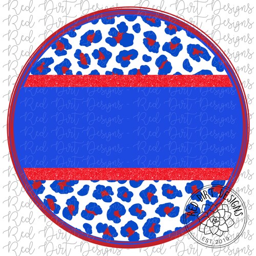 Red and Blue Leopard Sublimation Background - Etsy