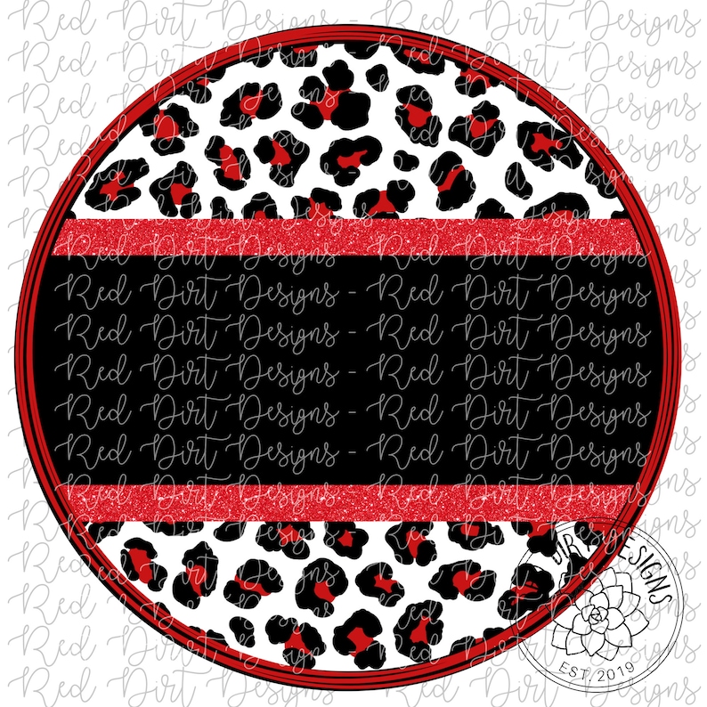 Mascot Team Blank Leopard Red Black Circle Logo PNG Sublimation File - Etsy