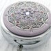 LILAC PURPLE Pill Box Case Organizer/ Mint Box With Real Crystals-lilac ...