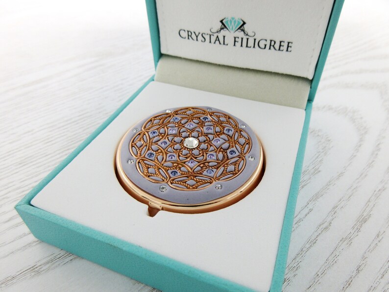 Unique Holiday Gift PICK YOUR COLOR Rose Gold Pill Box | Etsy