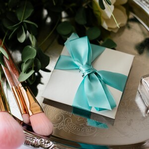 TEAL | Pill Box Case Organizer/ Mint Box With Real Crystals-teal Blue ...