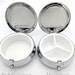 WHITE Pill Box Case Organizer/ Mint Box With Real Crystals and Silver ...