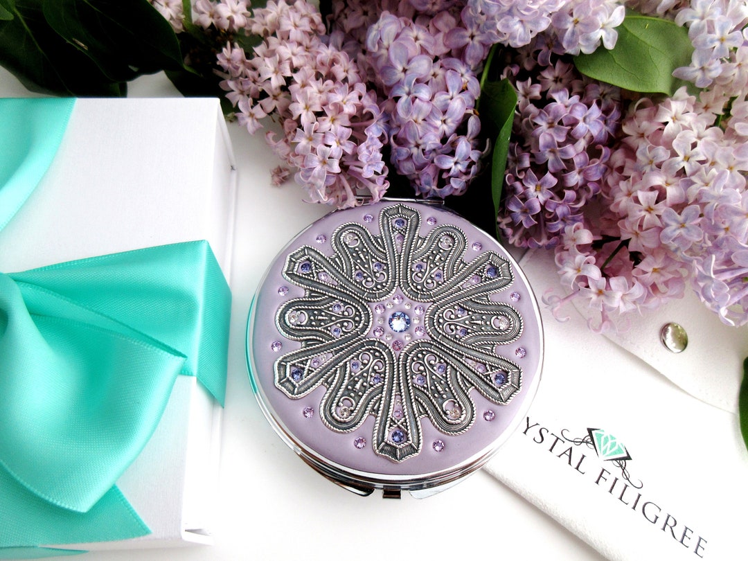 7 Day Pill Box | Large 2-in-1 Compact Mirror Pill Box | Large 7 Day ...