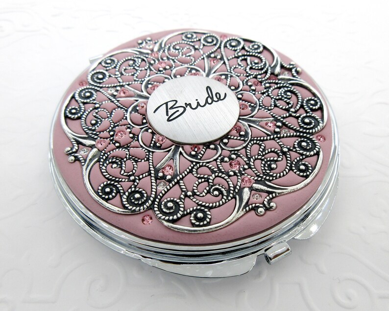 Bridal Compact Mirror-something Blue Compact Mirror-unique - Etsy