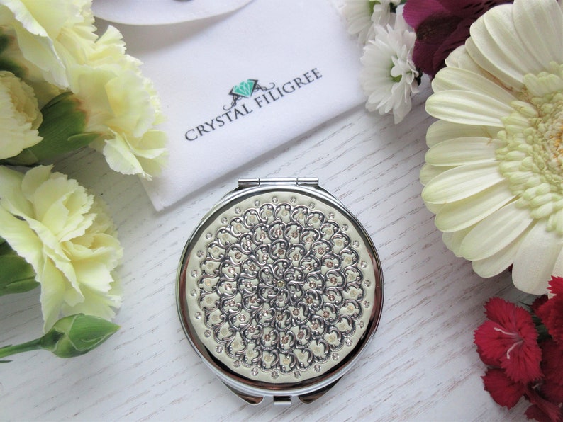 PICK YOUR COLOR Classic Real Compact Mirror With Free Custom | Etsy