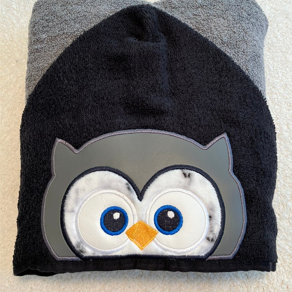 Owl Hooded Towel - Etsy