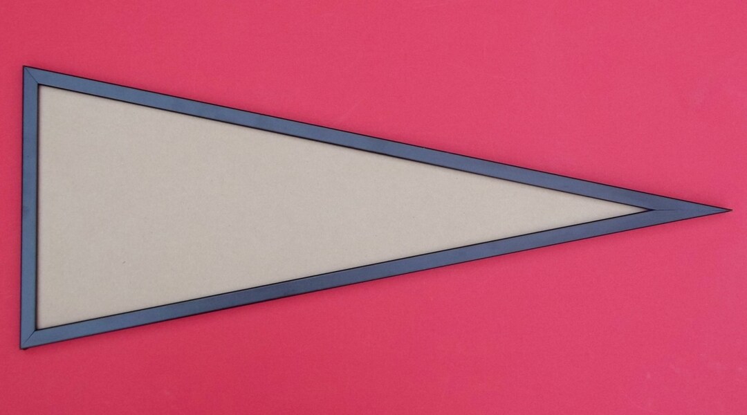 13x32 Pennant Frame Pick Your Color - Etsy