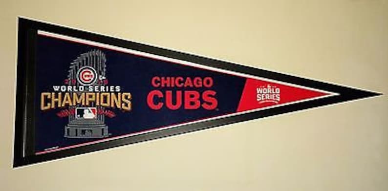 2016 World Series Chicago Cubs 12x30 Pennant Frame - Etsy