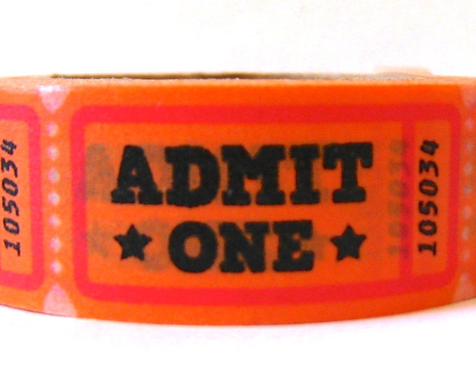 VINTAGE EVENT TICKET Washi Tape admit One 15mm X - Etsy