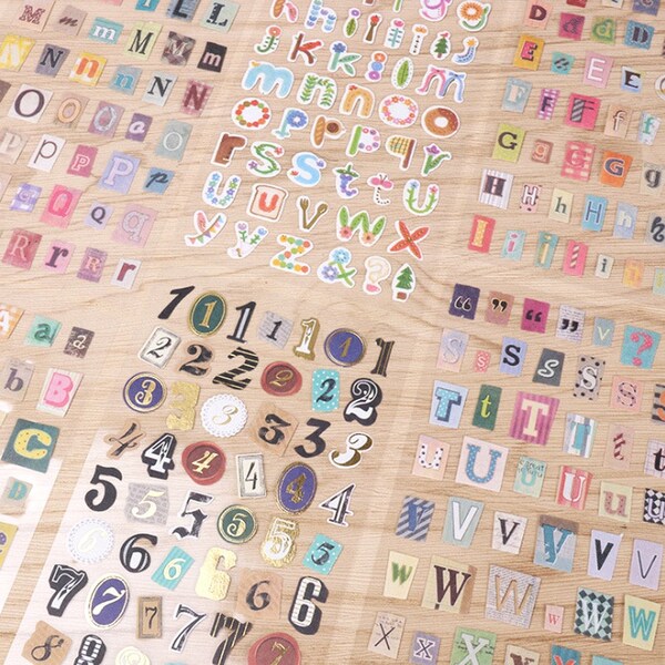 Small Alphabet Letter Stickers - Etsy