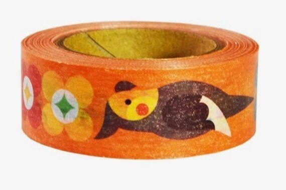 Glue & Adhesives Little Parrots Bloom Washi Tape From Kotoritachi BuJo ...