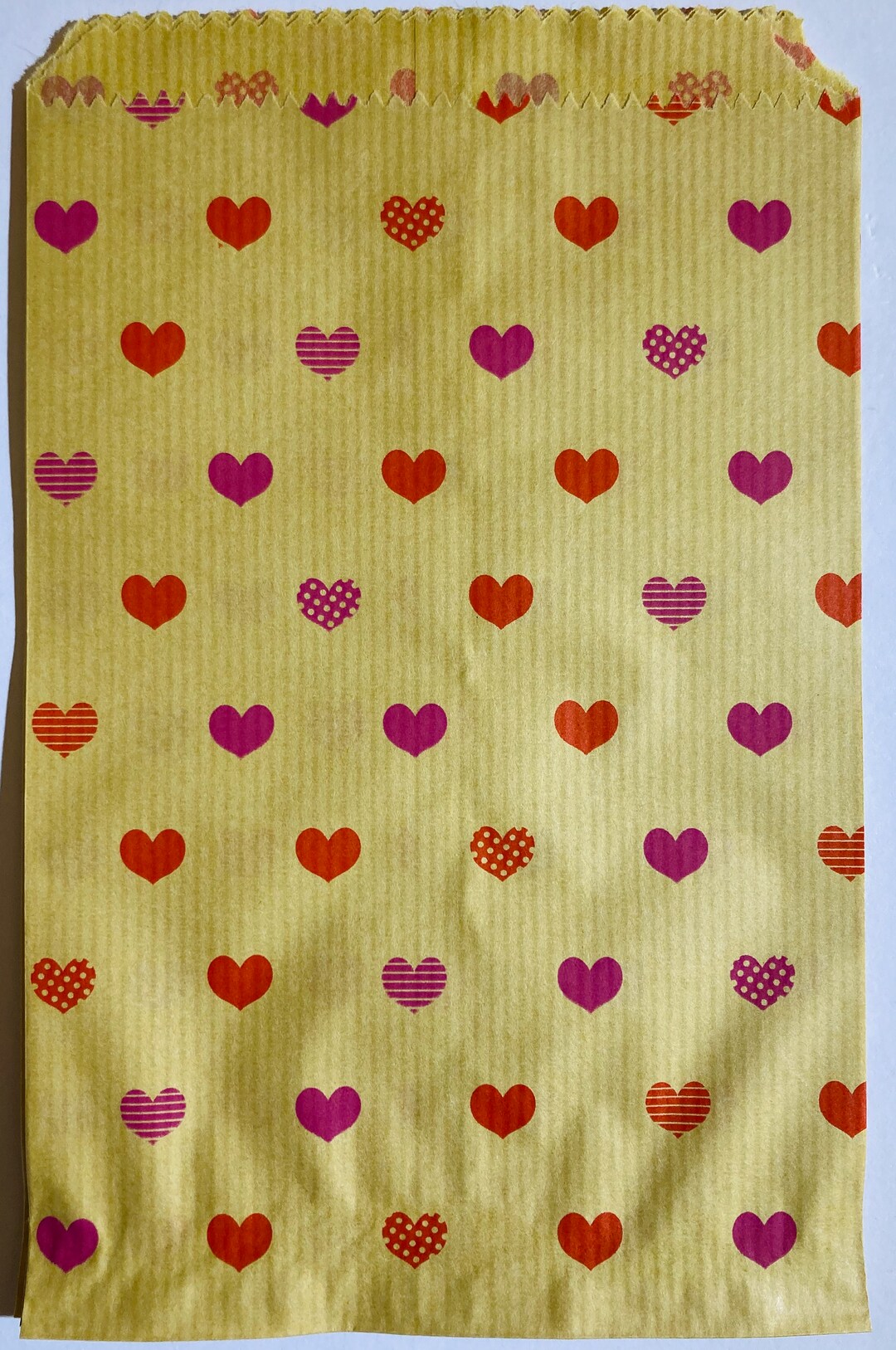 Small Flat Paper Bags.hearts..made in Japan 10 Bags, Packaging, Gift ...