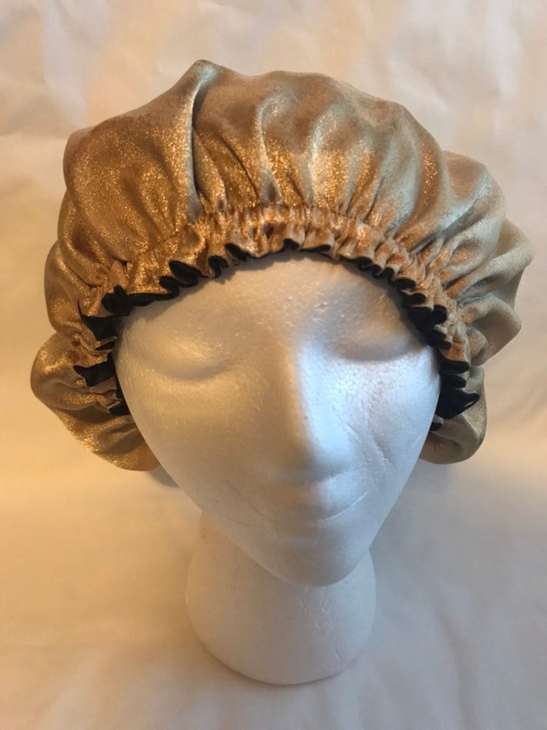 Personalized Black Satin Reversible Bonnet - Etsy