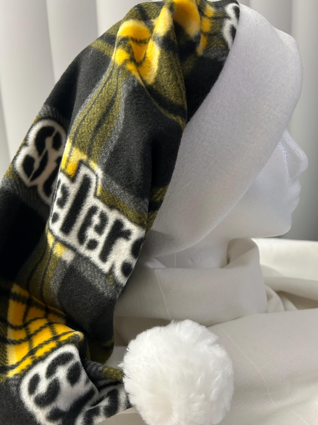 Christmas Hat, Steelers Santa Hat, Pittsburgh Santa Cap - Etsy