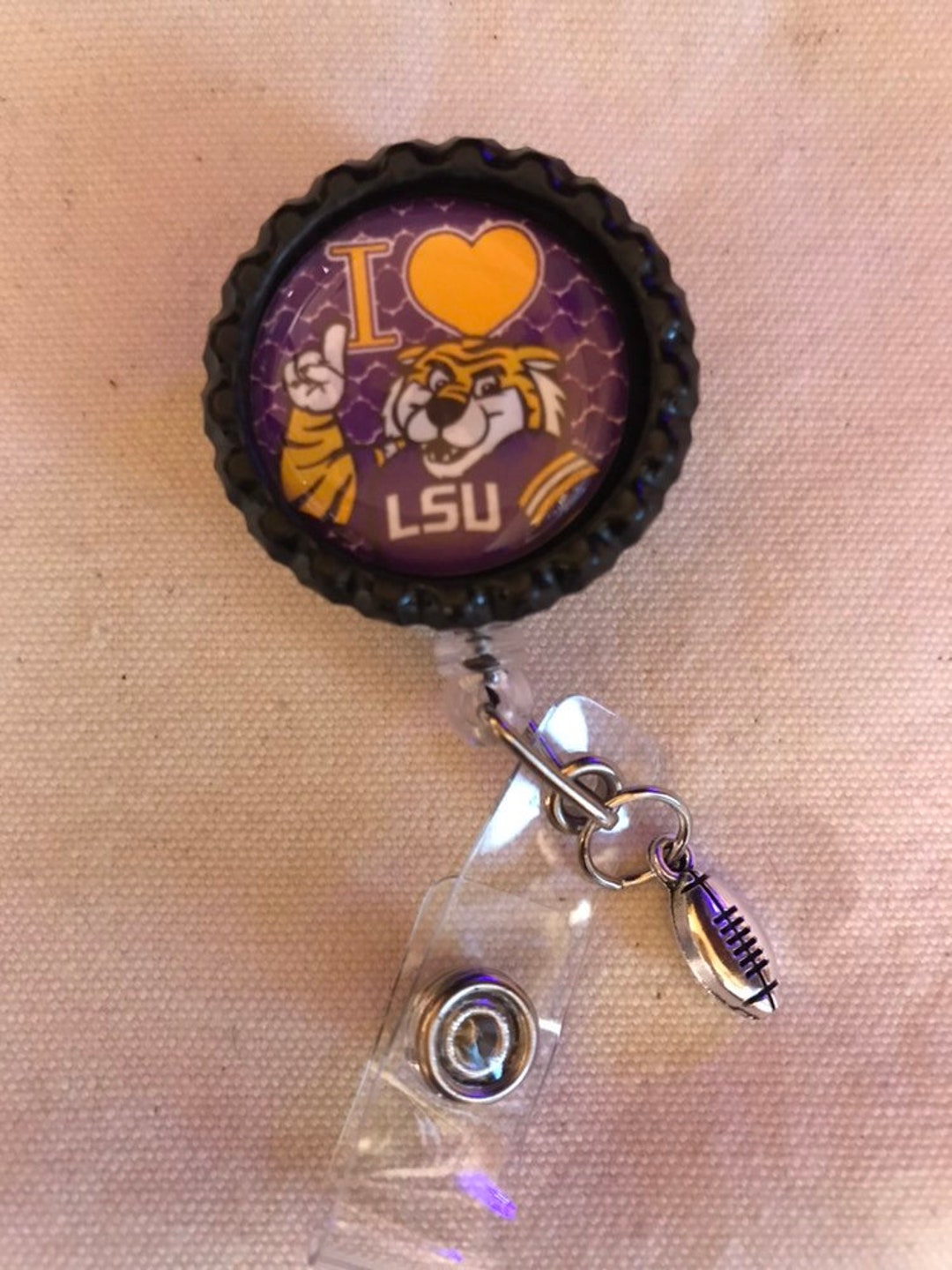 LSU Badge Holder - Etsy
