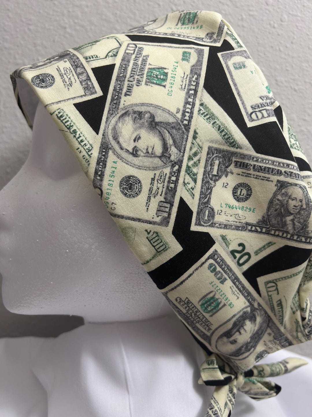 Money Print Chef Hat, Adjustable Bouffant Baker's Hat - Etsy