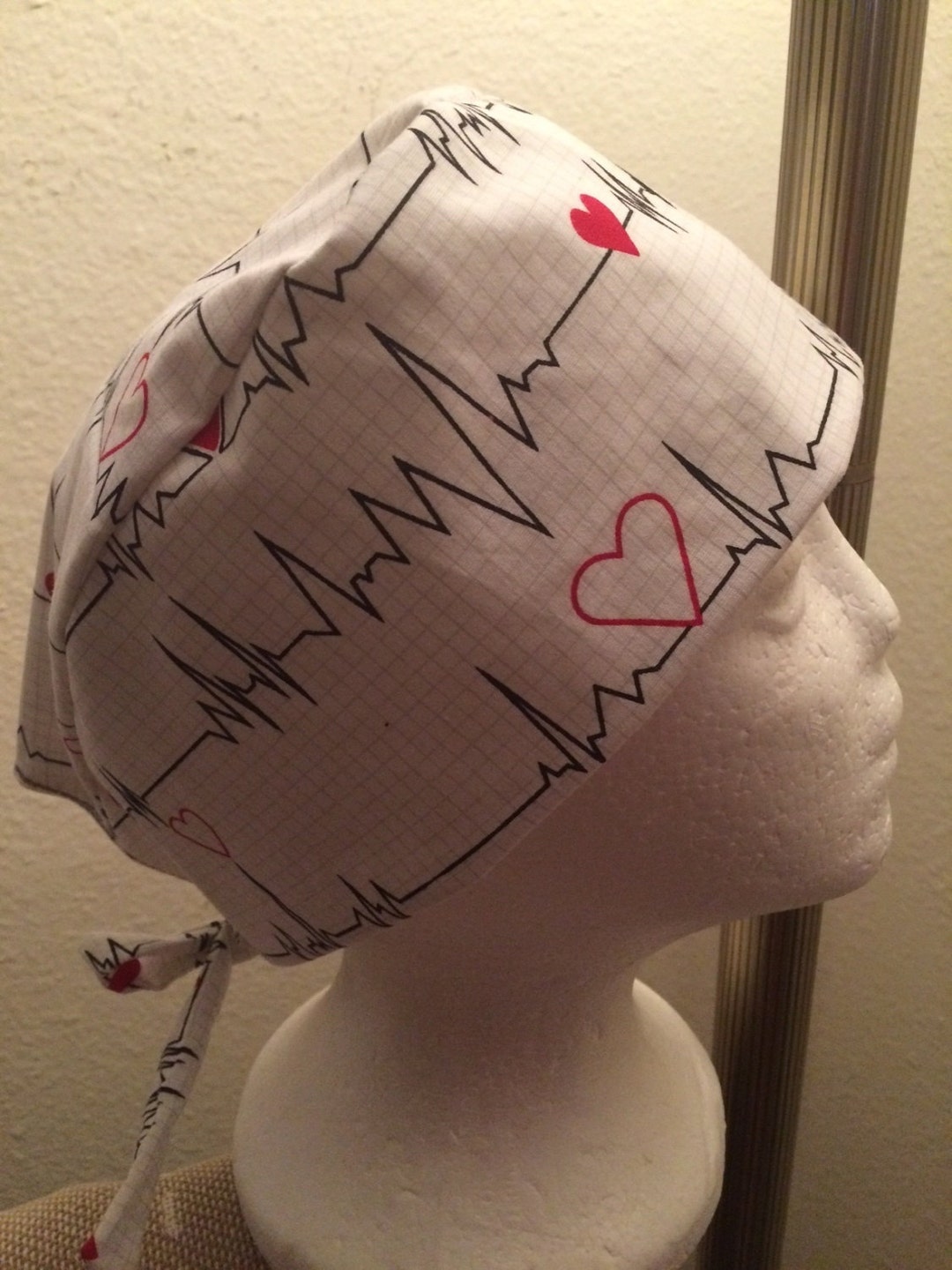 Heart Scrub Cap Riding Cap Chemo Cap - Etsy