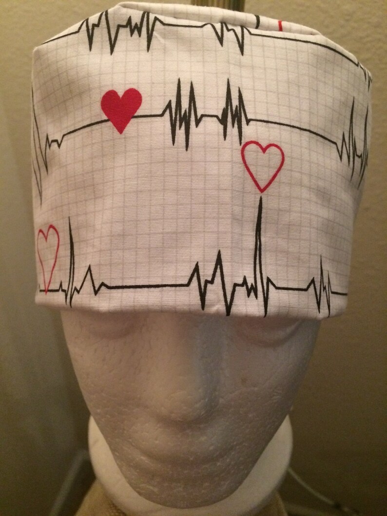 Heart Scrub Cap Riding Cap Chemo Cap - Etsy