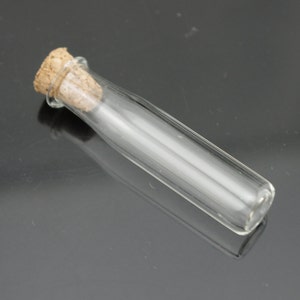 5pcs Baseball Bat Shaped Clear Glass Bottle Set Vial Miniature With ...