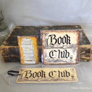 Book Club Gift Pack Bundle - Bookmarks, Magnets and Coasters for Book ...