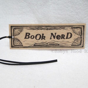 Book Nerd Bookmark 2 X 6 - Etsy