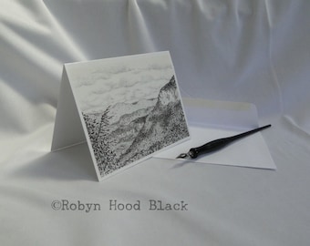 Multipack Pen and Ink Drawing Note Cards Thank You Cards, Wedding ...