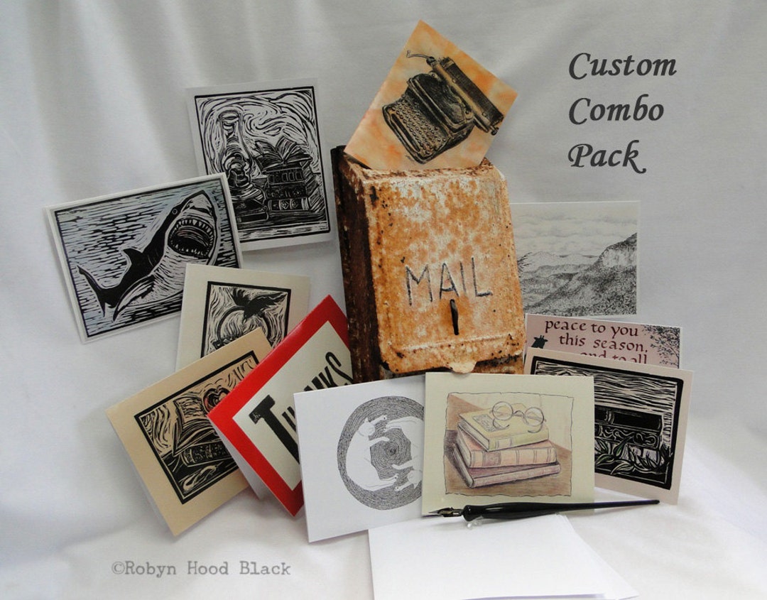 Custom Combo Pack Note Cards - You Choose - Etsy