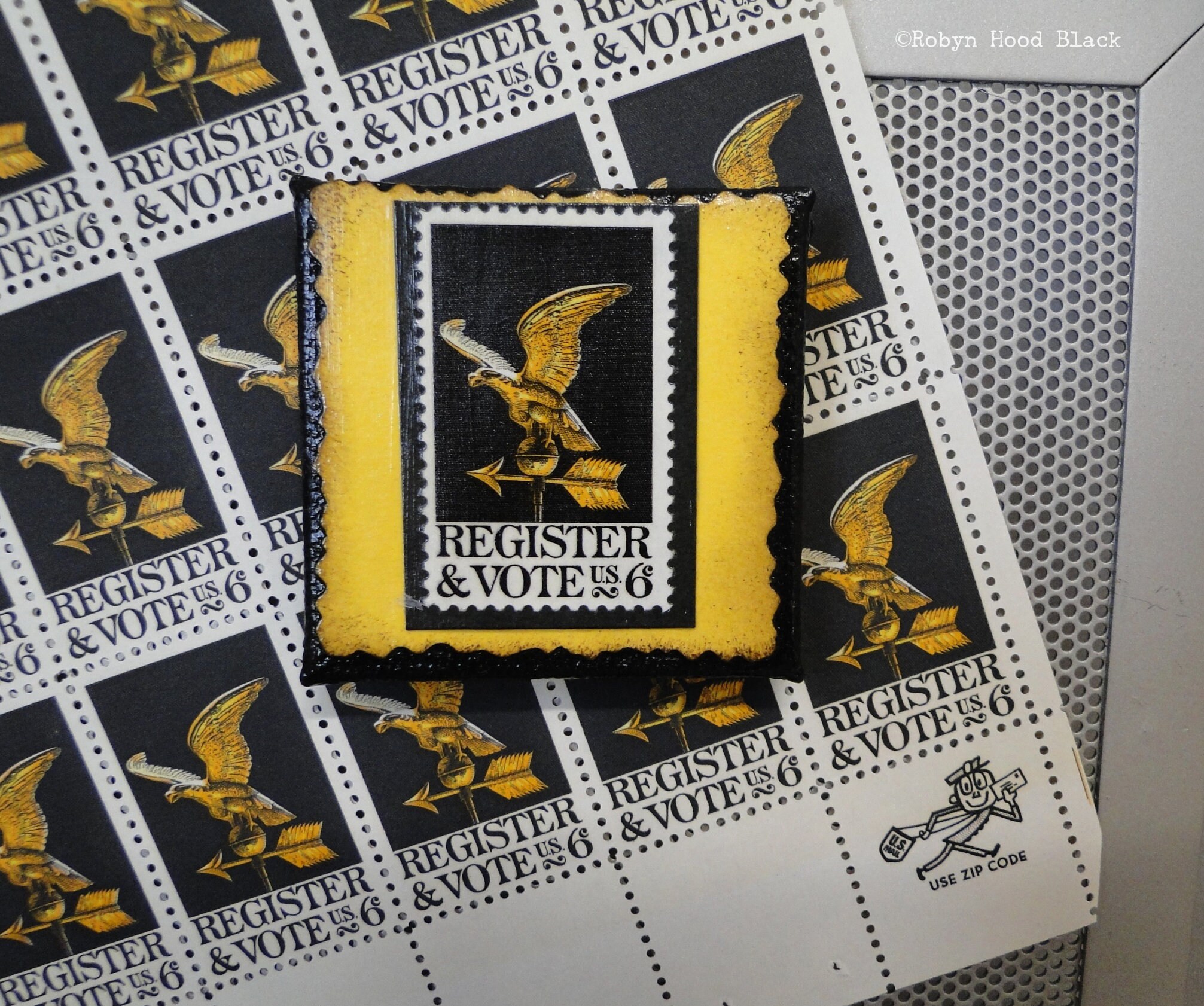 Register & Vote Vintage Postage Stamp Magnet Americana Eagle - Etsy