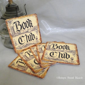 Book Club Gift Pack Bundle - Bookmarks, Magnets and Coasters for Book ...