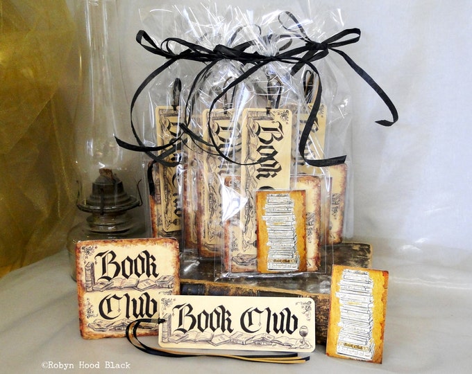 Book Club Gift Pack Bundle - Bookmarks, Magnets and Coasters for Book ...