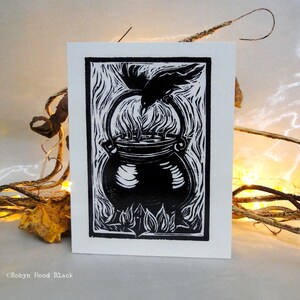 Raven and Cauldron Note Cards - Package of 8 - Etsy