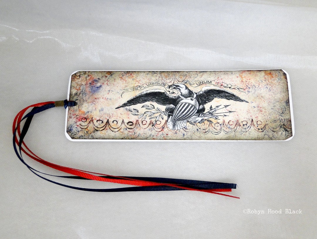 Americana Eagle Handmade Bookmark With Vintage Eagle Image E PLURIBUS ...