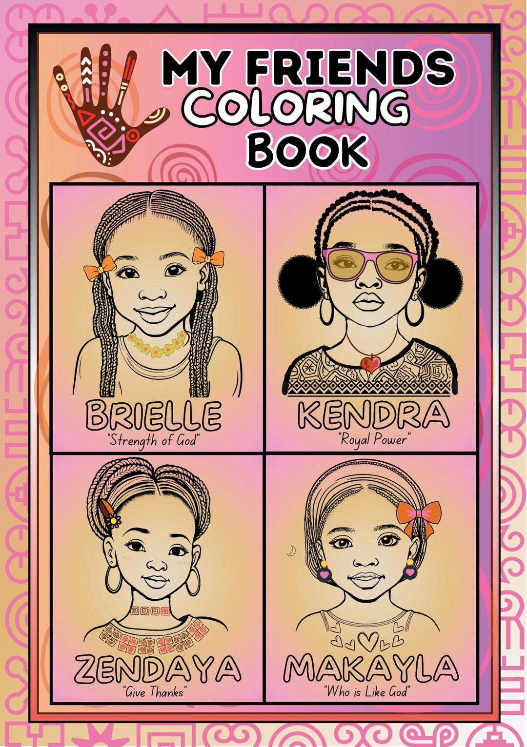 My Friends Coloring Book - Etsy