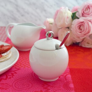 Modern White Porcelain Tea Set: Eva Zeisel Inspired, Wedding Tea ...