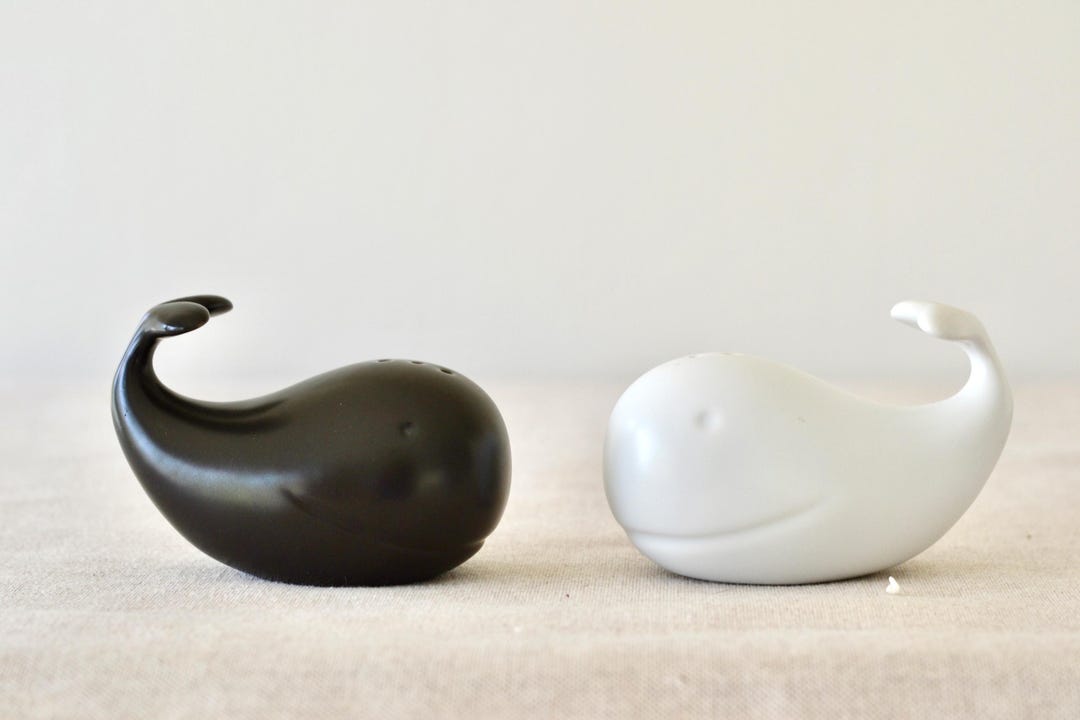 Whale Salt and Pepper Shakers ~ Cute Condiment Shakers, Fun Ceramic ...
