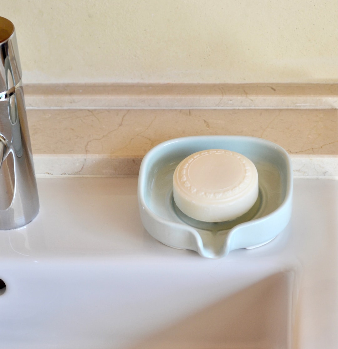 Soap Dish With Drain, Modern Soap Holder, Roman Soap Dish, Ceramic Soap ...