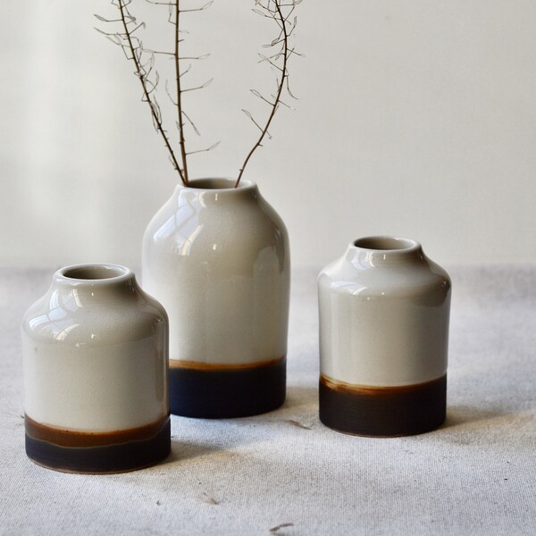 Pottery Bud Vase - Etsy