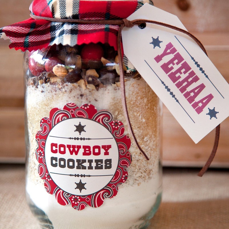Cowboy Cookie Label - Etsy
