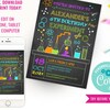 Padel Party Invitation Paddle Birthday Party Invite Tween Padel Party ...
