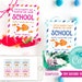 Valentines Day Kids School Gift Tag - Fish Valentines Tag - Classmate ...