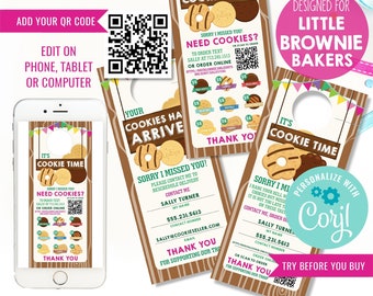 Printable Girl Scout Cookie Door Hanger - Etsy
