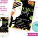 Pickleball Party Invite Pickelball Birthday Party Invitation Pickle ...