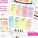 Kids School Checklist Daily Schedule Printable Kids Custom Chore Chart ...
