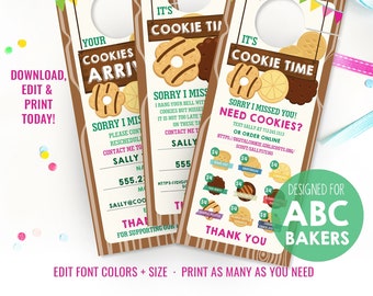 Girl Scout Cookie Door Hanger | Etsy