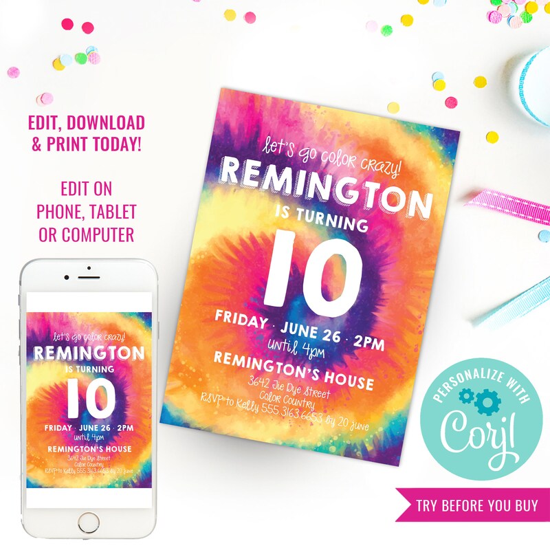 Tween Invitation - Etsy