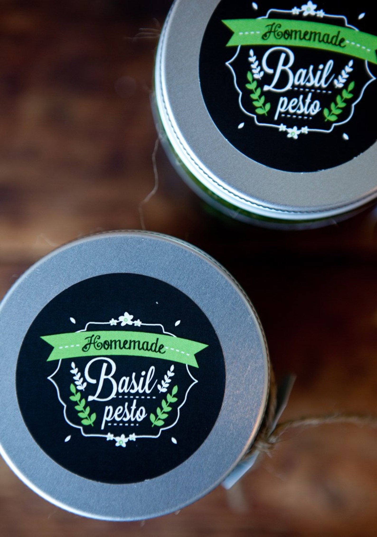Homemade Basil Pesto Labels & Tags Christmas Gift Tags DIY - Etsy