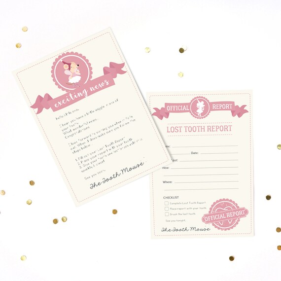 Tooth Mouse Letter and Report Kit - Official Tooth Mouse Kit - Tooth ...