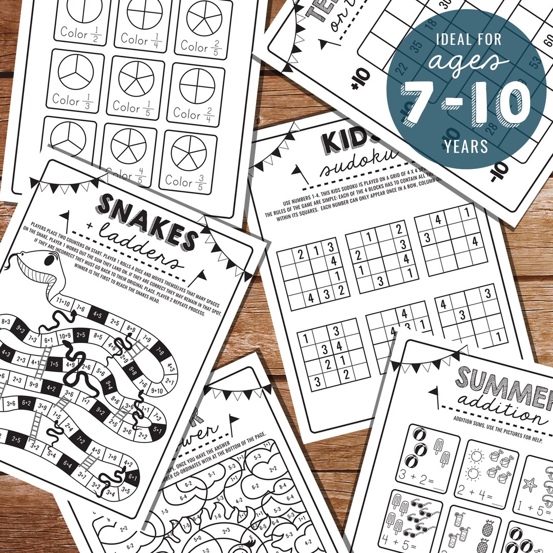 Kids Math Activity Sheets Maths Activity Sheets Printable Math Work ...